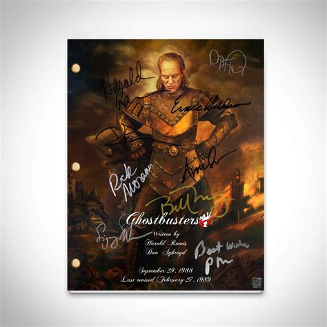 Ghostbusters 2 Script Limited Signature Edition Rare T