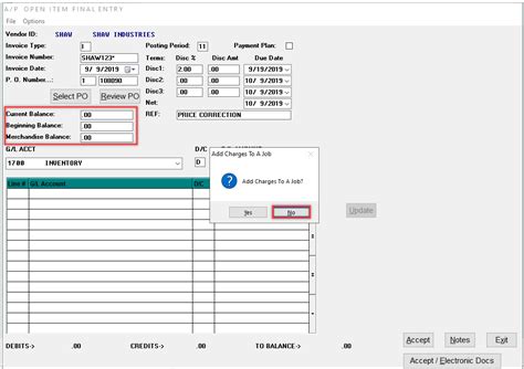 Correcting Job Cost Using The Accounts Payable Module