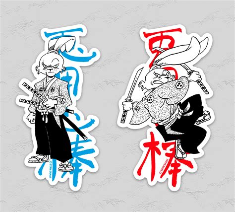 Usagi Yojimbo Kanji Stickers Usagi Studios