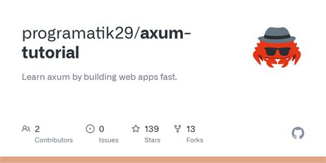 Github Programatik29axum Tutorial Axum Web Framework Tutorial For