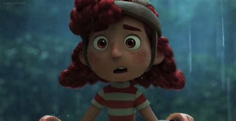 Close Up Of Red Haired Character From Luca Pixar Film