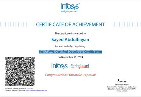 Sayed Abdulhayan On Linkedin Completed Techa Aws Certified Developer Certification Successfully