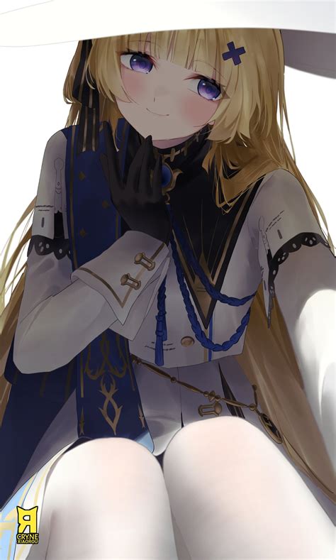 Cryne Phoebe Wuthering Waves Wuthering Waves Highres 1girl Averting Eyes Black Gloves