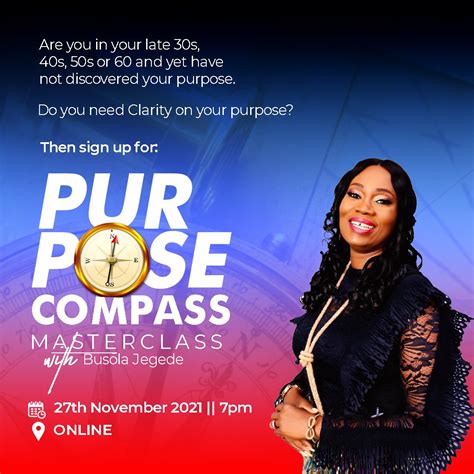 Purpose Compass Masterclass Busola Jegede