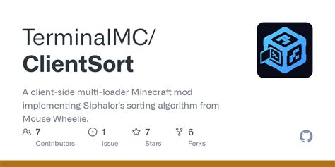 GitHub TerminalMC ClientSort A Client Side Multi Loader Minecraft Mod Implementing Siphalor S