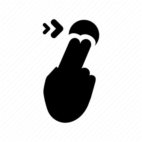 Finger Gesture Hand Right Swipe Two Icon