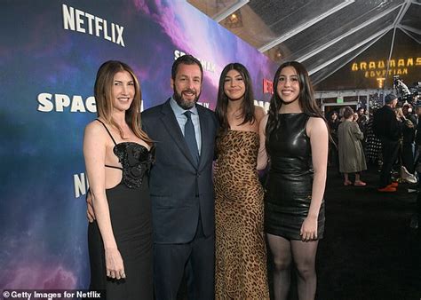 Adam Sandler Poses With Glamorous Wife Jackie And Their Two Daughters