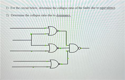 Solved For The Circuit Below Determine The Collapse Ratio