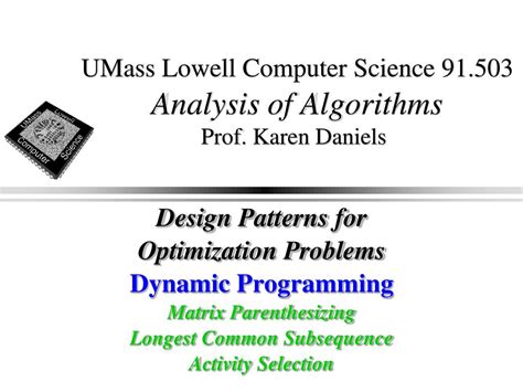 Ppt Umass Lowell Computer Science 91503 Analysis Of Algorithms Prof