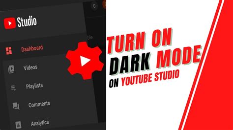 How To Turn Dark Mode On YouTube Studio Mobile YT Studio Dark Mode YouTube