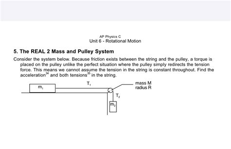 Solved Ap Physics Cunit 6 ﻿rotational Motion5 ﻿the Real 2