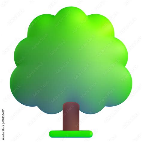 Tree D Emoji Icon Set Contains Such Icons As Wood Plant Pine Cactus Evergreen Stock