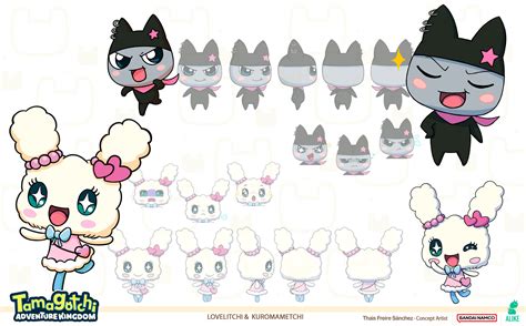 Artstation Tamagotchi Ak Lovelitchi And Kuromametchi