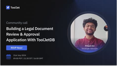 pritesh kiri on linkedin 2 days to go for the tooljet s community call