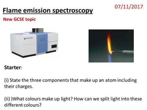 Flame Emission Spectrscopy New Gcse Including Flame Test Practical