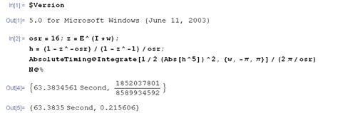 Calculus And Analysis Implementation Of Sinc Filter Using Integrate