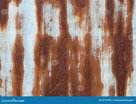 Rust On Galvanized Sheet Stock Image Image Of Sheet 45759783