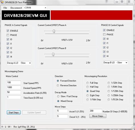 DRV EVM GUI Control Parameter Motor Drivers Forum Motor Drivers TI E E Support Forums