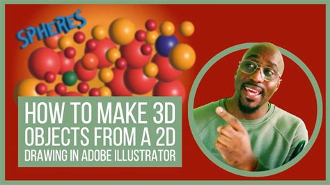 How To Make 3d Objects From A 2d Drawing In Adobe Illustrator Youtube