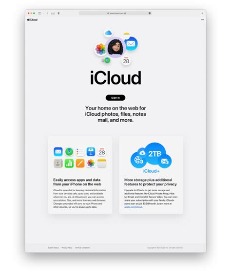 apple redesigns icloud web interface here s what s new technology