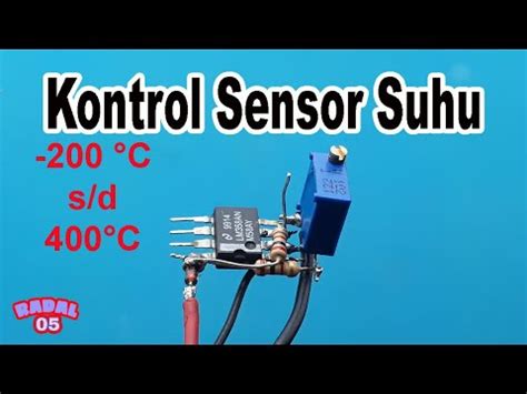 Kontrol Sensor Sensor Suhu RTD PT Thermocouple PT Ide Kreatif