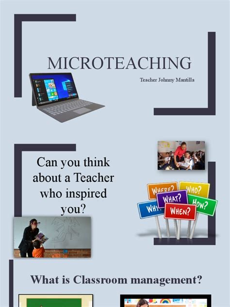 Microteaching Pdf Classroom Management Classroom