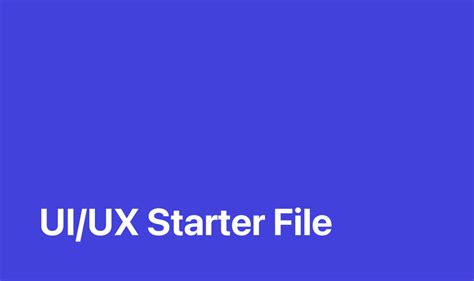 Uiux Starter File Figma