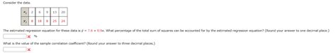 Solved Consider The Data What Is The Value Of The Chegg