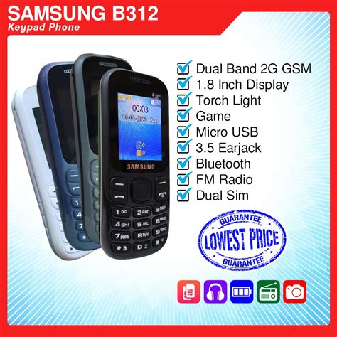 B312 It2171 Dual Sim Cellphone Keypad Phone 800 Mah Shopee Philippines