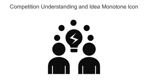 Competition Understanding And Idea Monotone Icon In Powerpoint Pptx Png And Editable Eps Format