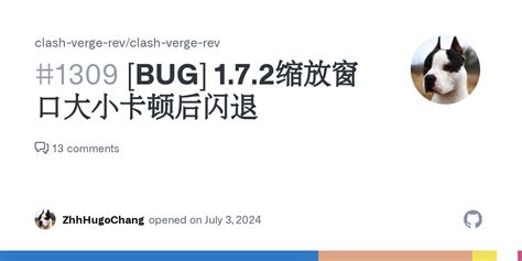 Bug 172缩放窗口大小卡顿后闪退 · Issue 1309 · Clash Verge Revclash Verge Rev