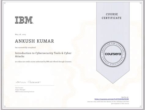 Ankush Kumar On Linkedin Coursera Cybersecuritytools Cyberattack Courseracertified