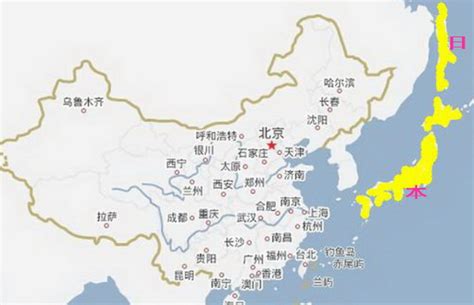 日本具体在中国的哪个方向？ 百度知道