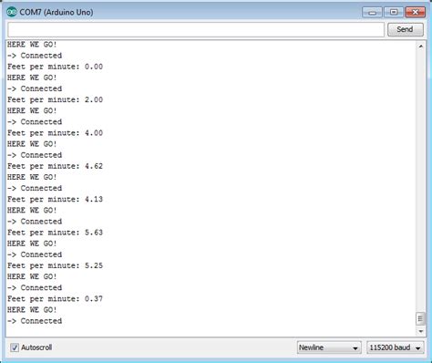 machine speed logger