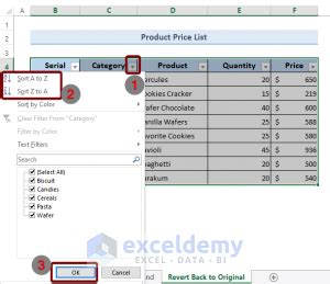 How To Undo Sort In Excel Methods ExcelDemy