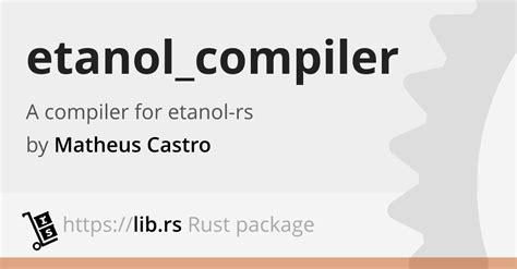 Etanol Compiler Db Interface For Rust Lib Rs