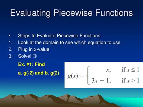 Ppt Evaluating Piecewise And Step Functions Powerpoint Presentation