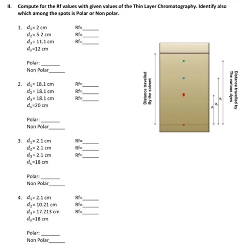 Solved II Compute For The Rf Values With Given Values Of Chegg Com