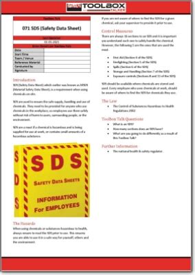 SDS Toolbox Talk Toolbox Talker