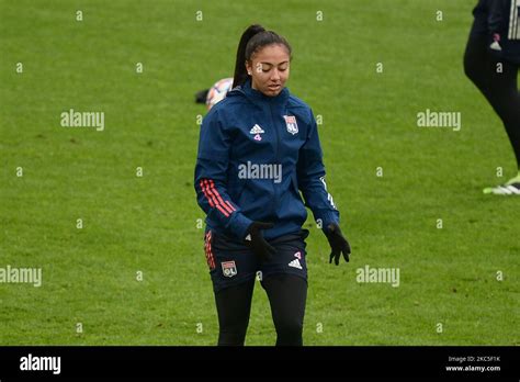 Salma Bacha Of Olympique Lyonnais During The Training Session On The