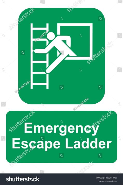 Emergency Escape Ladder Sign At Lynn Gaskin Blog