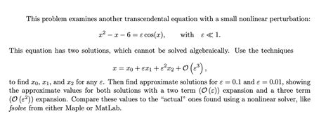 This Problem Examines Another Transcendental Equation