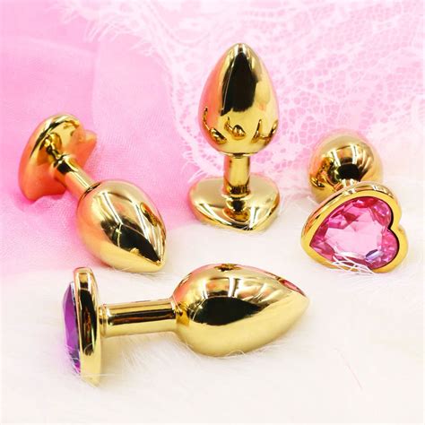 Purple Buttplugmetal Butt Plugheart Butt Plugs Etsy