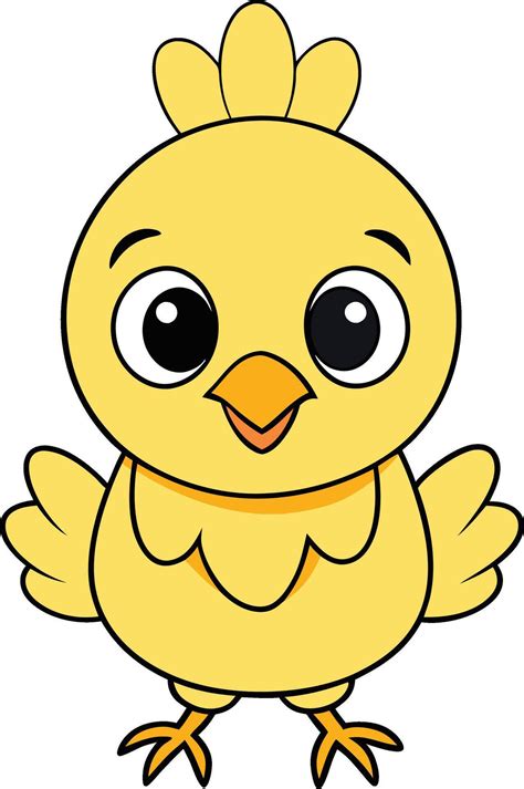 Cartoon Chicken Clipart 54526803 Vector Art At Vecteezy