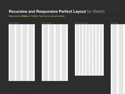 Recursive And Responsive Layout Grid Sketch Freebie Download Free