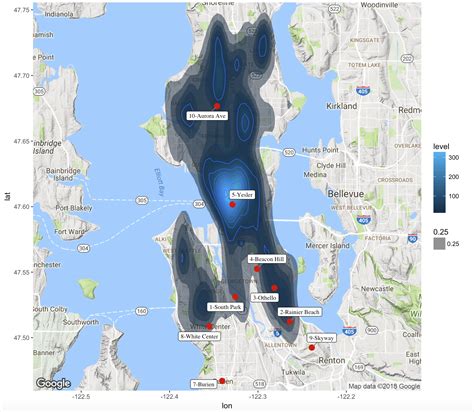 Map Plots Created With R And Ggmap — Little Miss Data