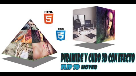 piramide y cubo 3d con efecto flip 3d en html css3 tutorial css3