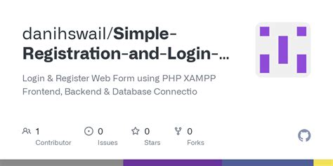 Github Danihswailsimple Registration And Login Form Login