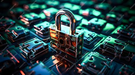 Premium Ai Image Cybersecurity Shield Protecting Data With Encryption