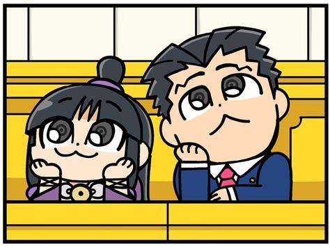 Phoenix Wright And Maya Fey Ace Attorney Drawn By Bkub Danbooru